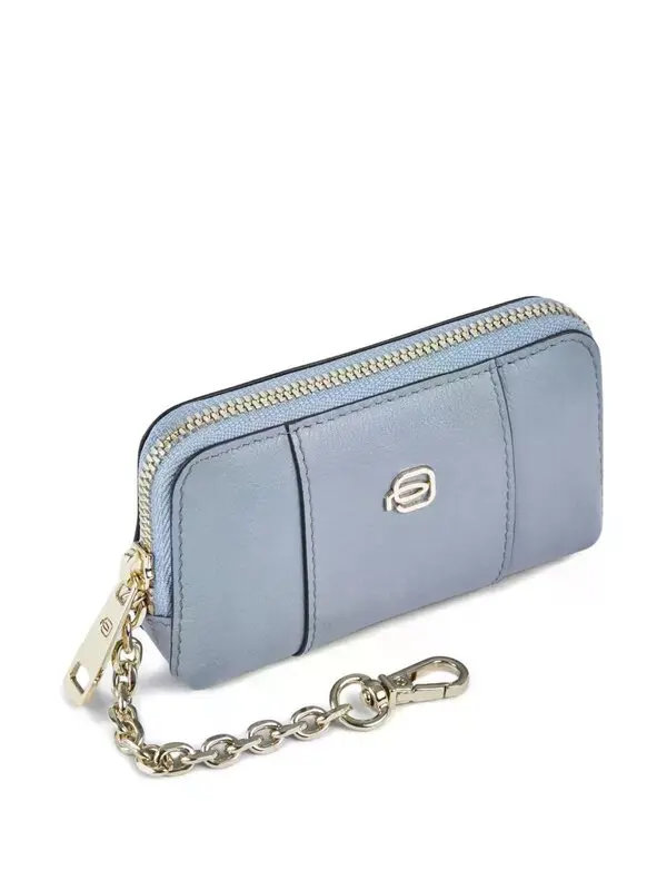 PIQUADRO Logo-plaque Leather Key Holder