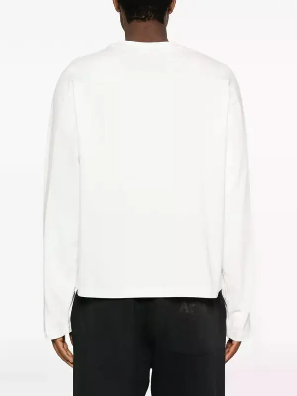 ENTIRE STUDIOS Crew Neck Long Sleeve Sweatshirt - White