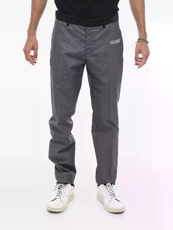 Off-White Logo-detail Glitter Trousers