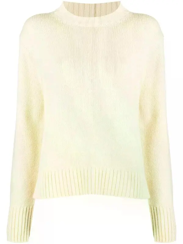 JIL SANDER Crew Neck Knitted Jumper - Yellow