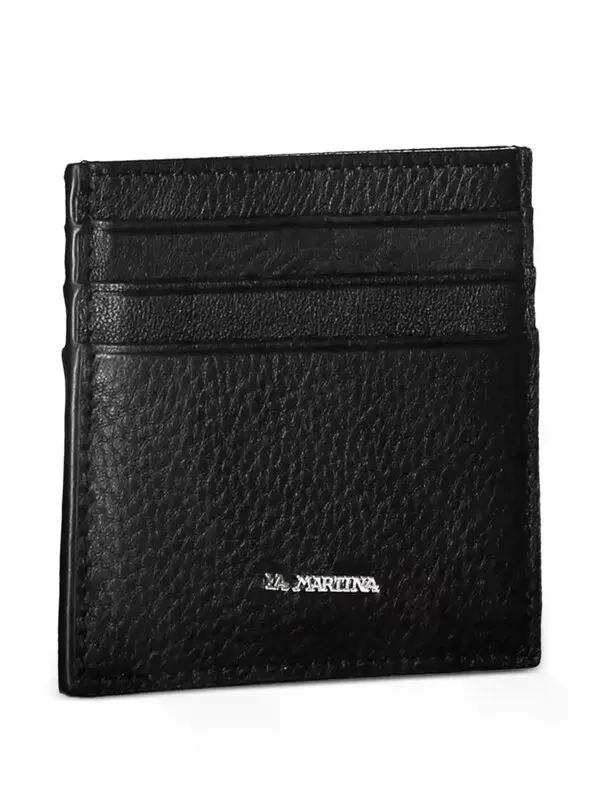 LA MARTINA Logo-plaque Leather Card Holder