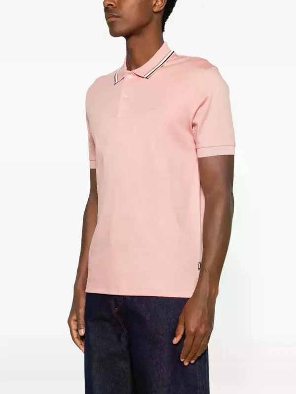BOSS Logo-detail Polo Shirt - Pink