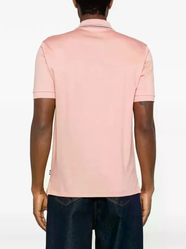 BOSS Logo-detail Polo Shirt - Pink