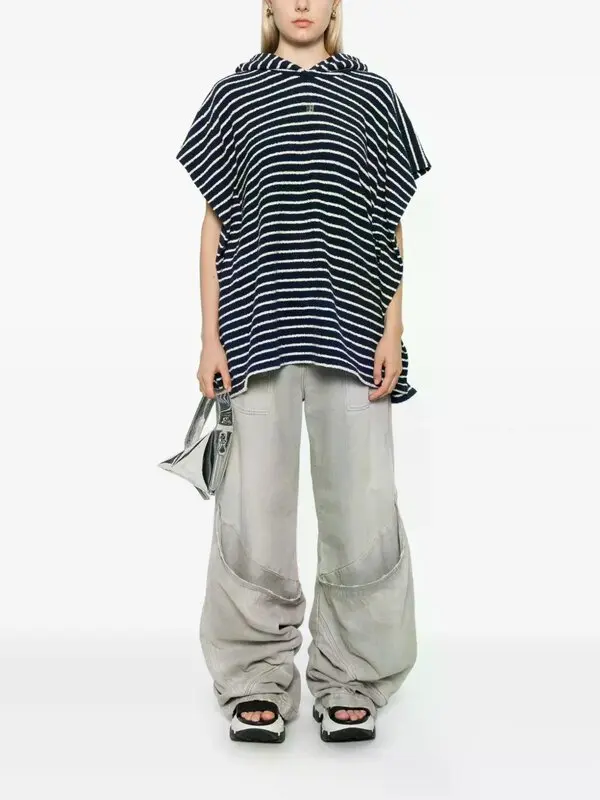 Givenchy Striped Towelling Poncho