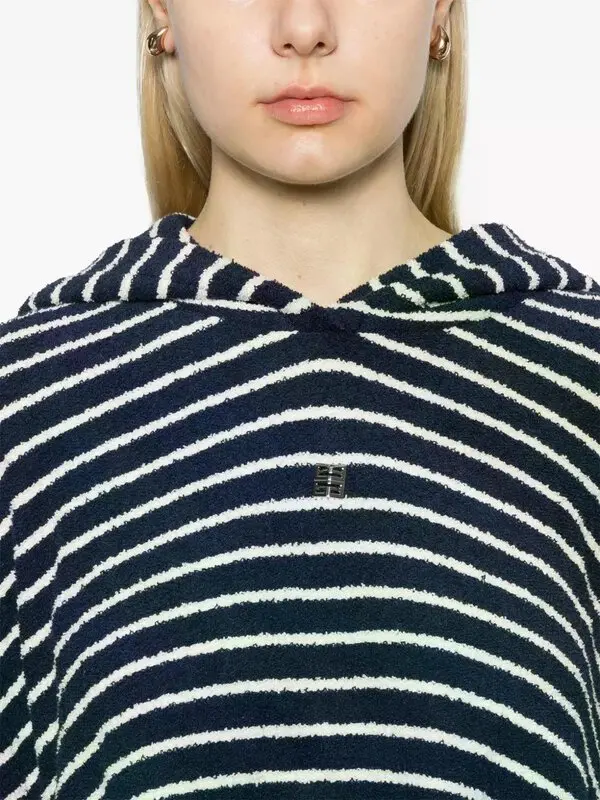 Givenchy Striped Towelling Poncho