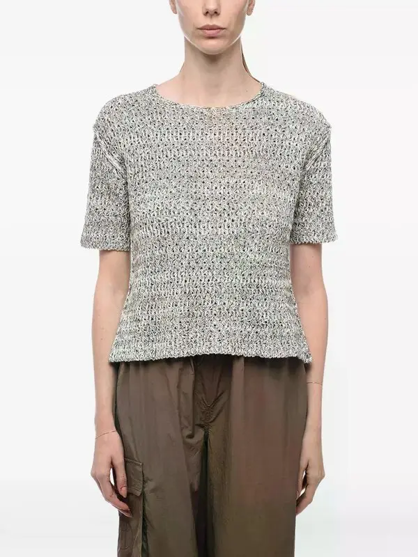 JIL SANDER Knitted Short-sleeve T-shirt - Grey