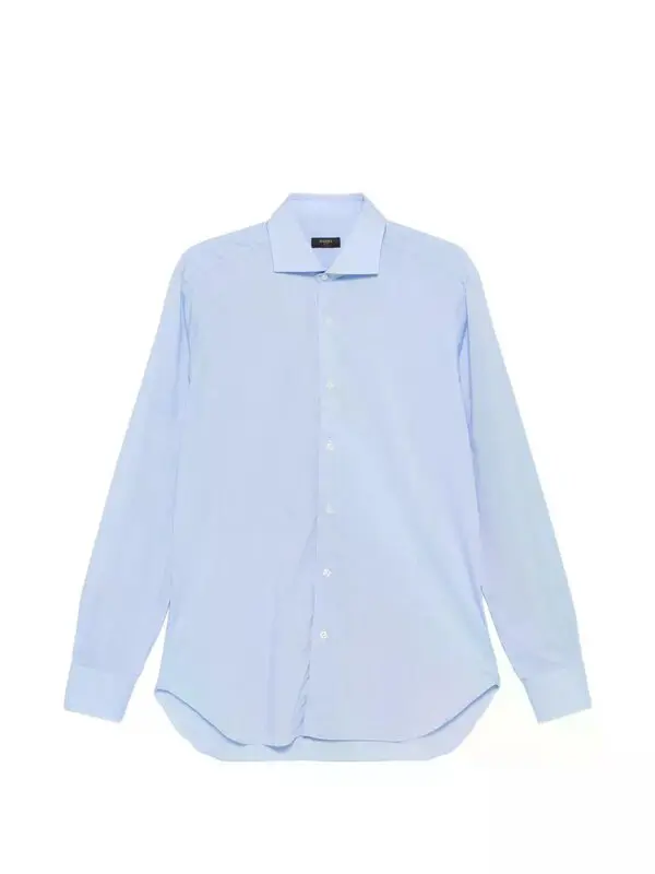 BARBA NAPOLI Spread-collar Button-up Shirt