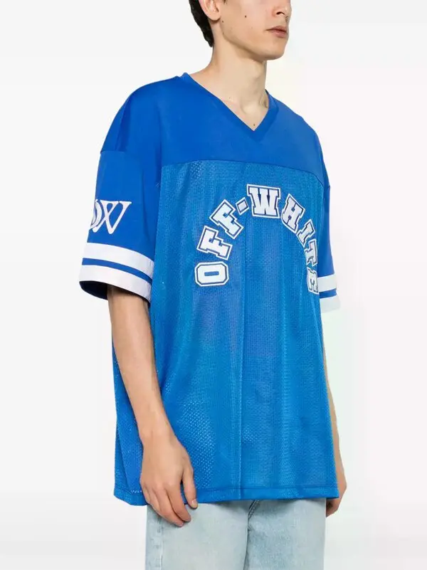 Off-White Logo-patch Football T-shirt