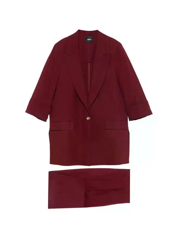 Dixie Single-breasted Suit - Red
