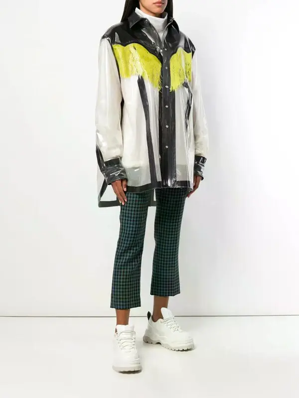 MAISON MARGIELA Sheer Western Shirt With Fringe Detail