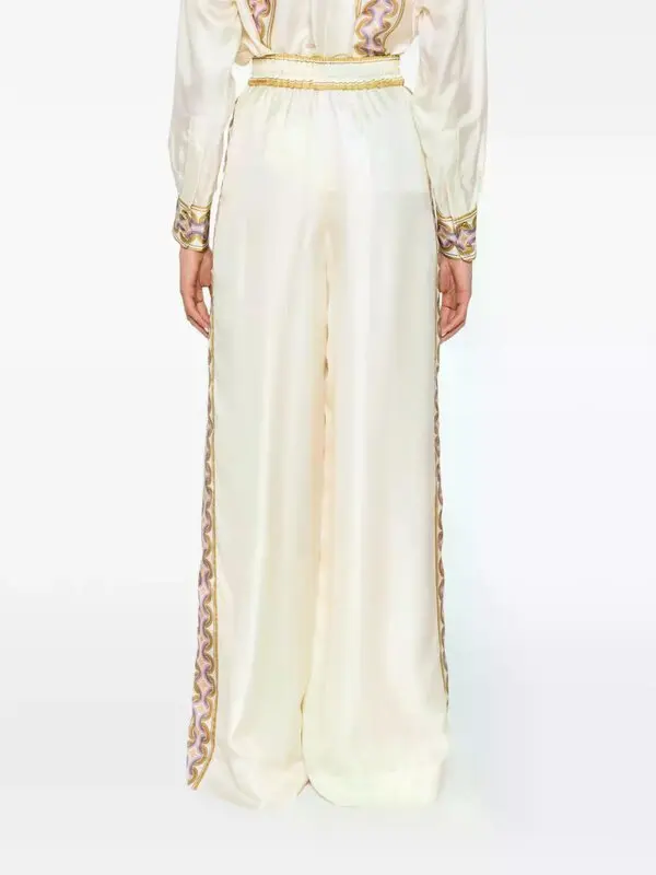Zimmermann Silk Luna Retro Trousers