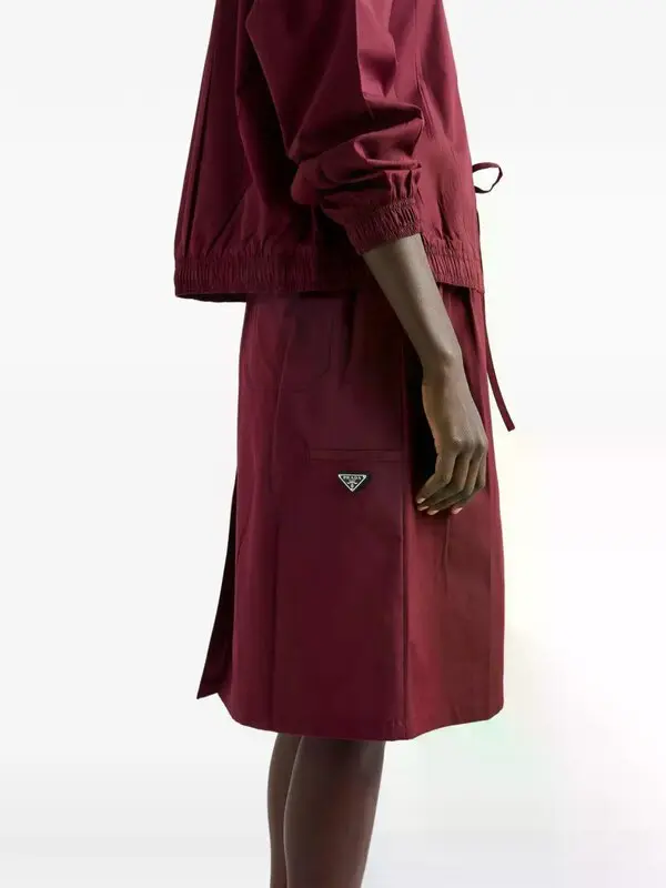 Prada Poplin Midi-skirt