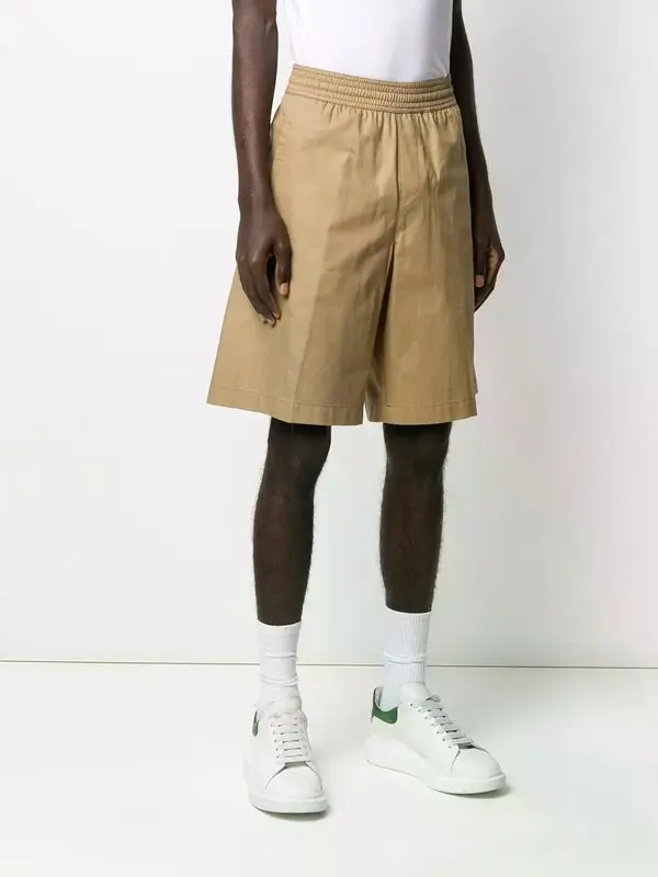 Neil Barrett Elasticated Waist Wide Leg Track Shorts