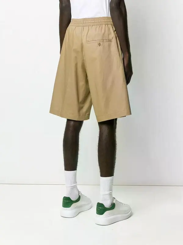 Neil Barrett Elasticated Waist Wide Leg Track Shorts