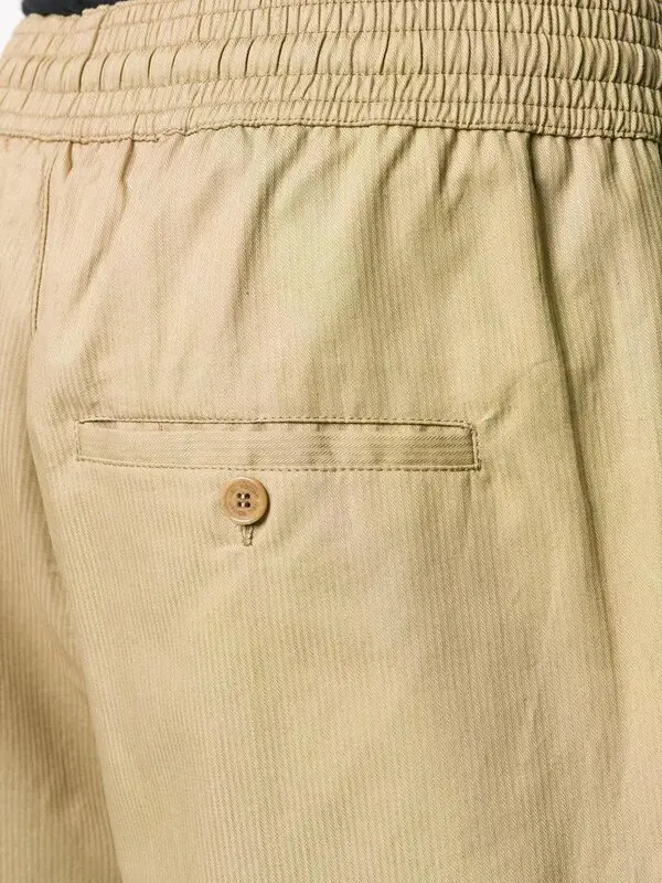 Neil Barrett Elasticated Waist Wide Leg Track Shorts