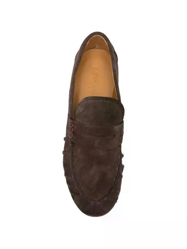 LEQARANT Gathered Penny Loafers