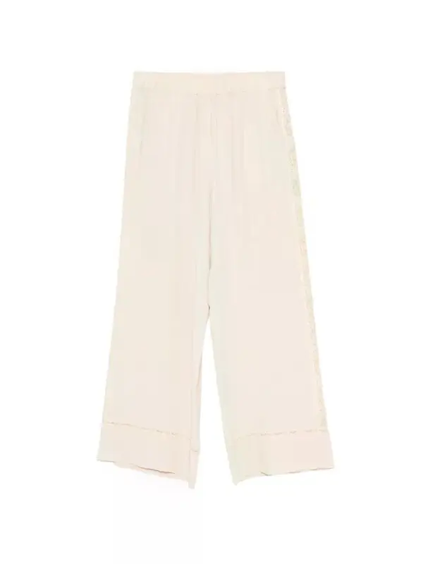 SEMICOUTURE Lace-trimmed Trousers