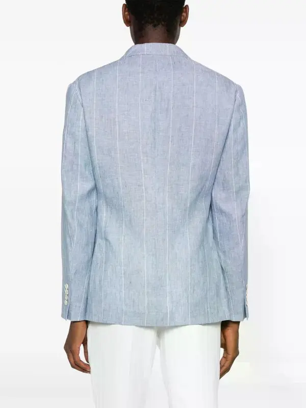 Brunello Cucinelli Striped Linen Blazer