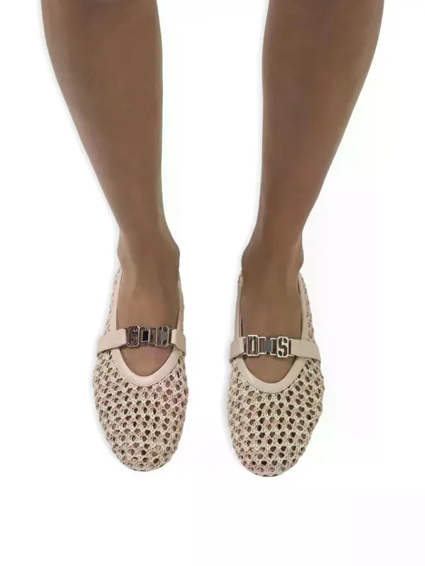 Gcds Woven Ballet Flats - Neutrals