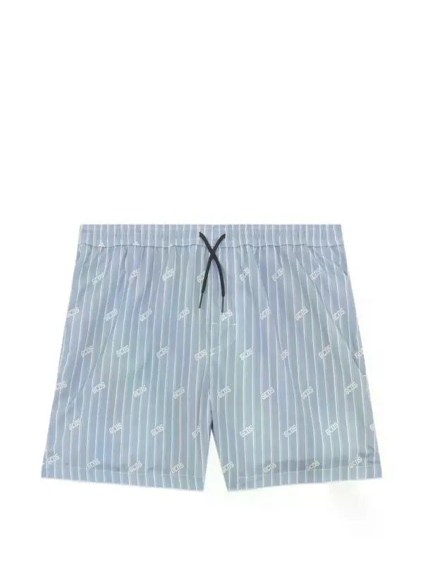 Gcds Pinstripe Swim Shorts - Blue