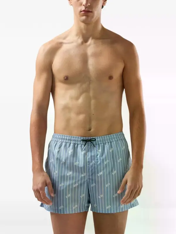 Gcds Pinstripe Swim Shorts