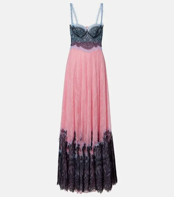 Costarellos Gallie Lace Gown