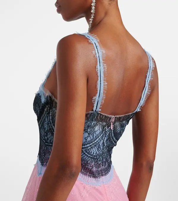 Costarellos Gallie Lace Gown
