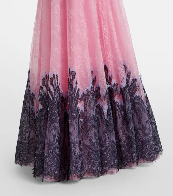 Costarellos Gallie Lace Gown
