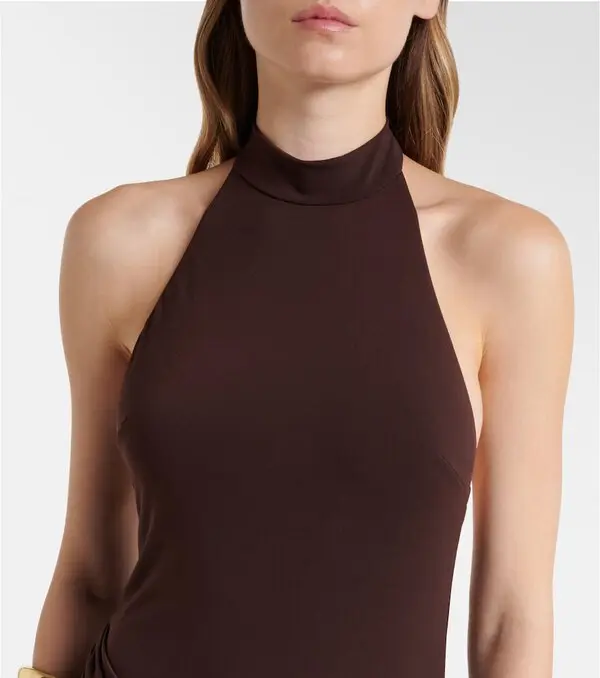 BANANHOT Zoya Halterneck Maxi Dress