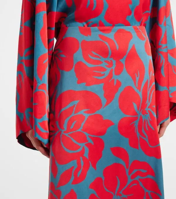 Dries Van Noten Floral Pencil Skirt
