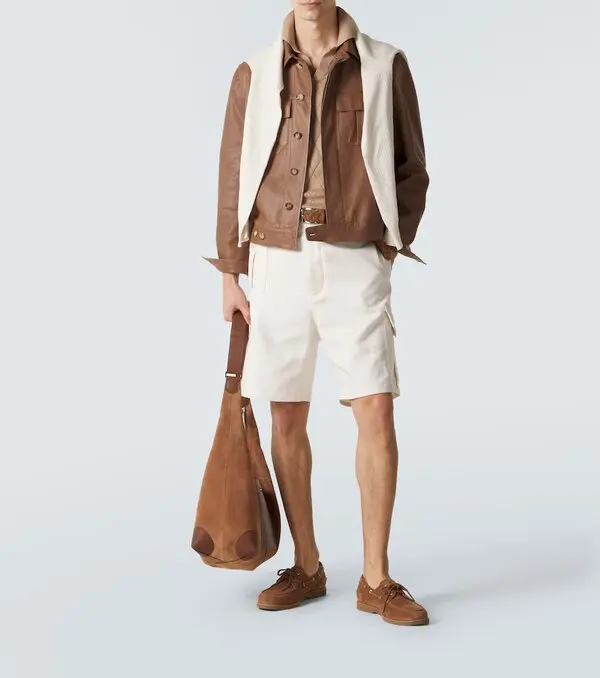 Brunello Cucinelli Leather Blouson Jacket