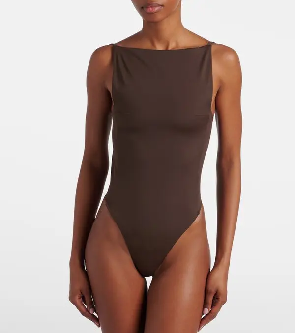 Jacquemus Sole' Swimsuit - Brown