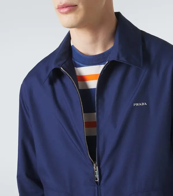 Prada Technical Blouson Jacket - Blue