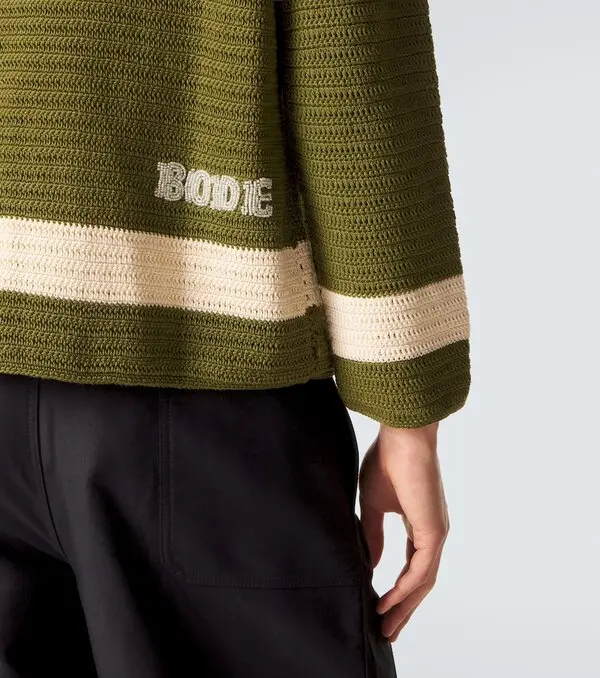 BODE Crochet Cotton Shirt