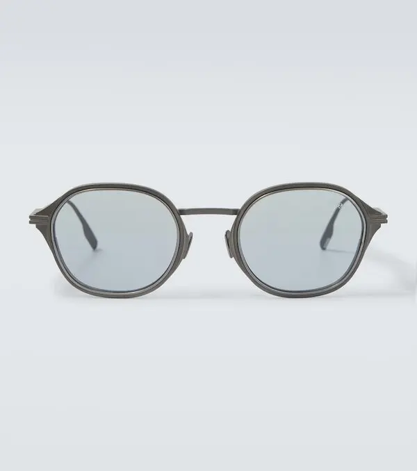 Zegna Round Frame Sunglasses - Grey
