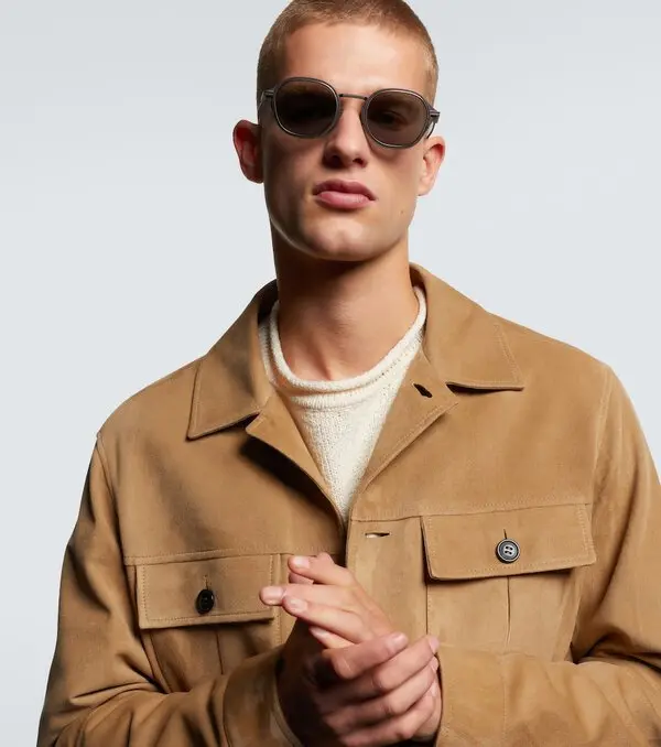 Zegna Round Frame Sunglasses