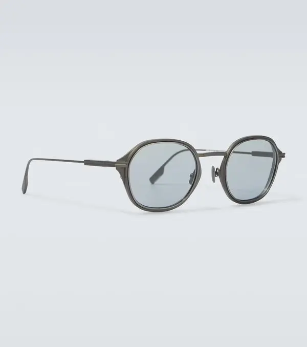 Zegna Round Frame Sunglasses