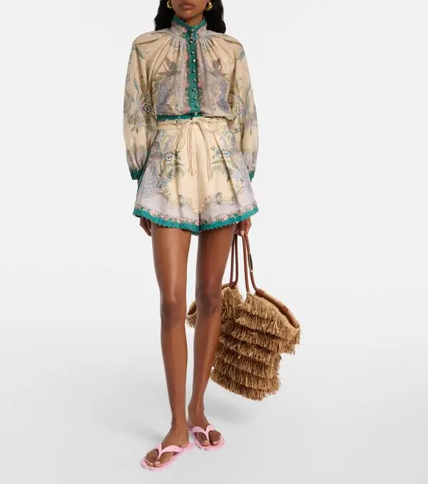 Zimmermann Seafoam Thong Sandals