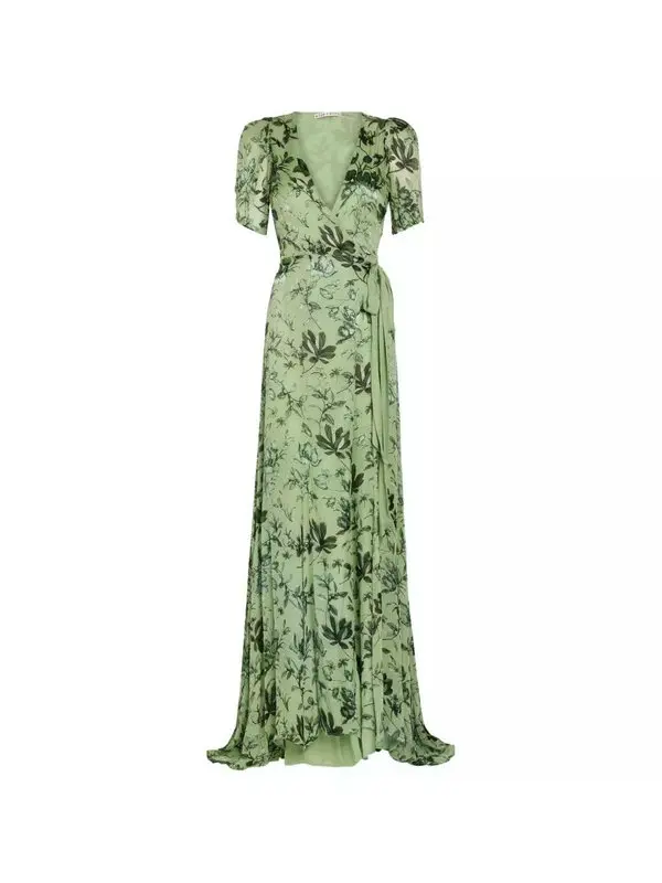 Alice + Olivia Tiana Floral-print Maxi Dress - Green