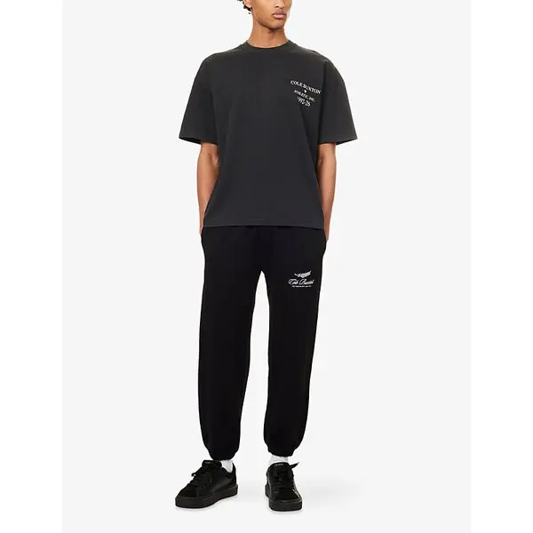 COLE BUXTON International Wide-leg Cotton Jogging Bottoms