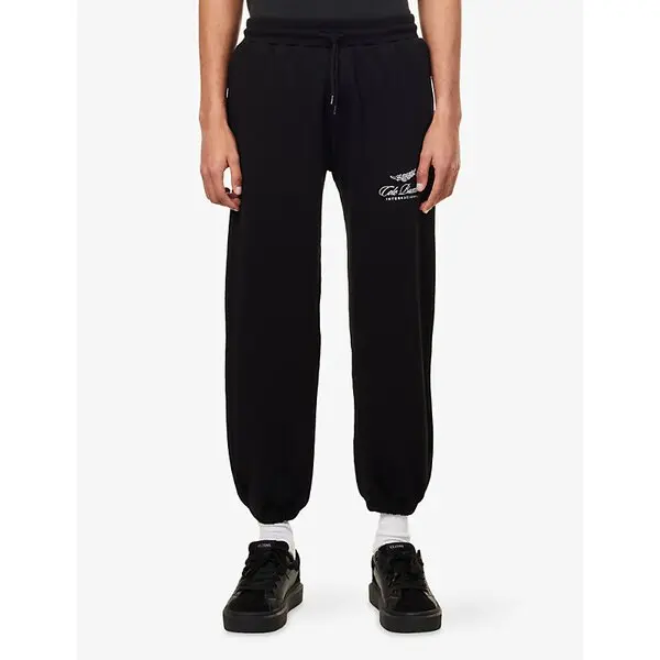 COLE BUXTON International Wide-leg Cotton Jogging Bottoms