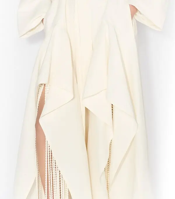 Alaïa Paper-blend Jumpsuit With Waterfall Skirt - Red