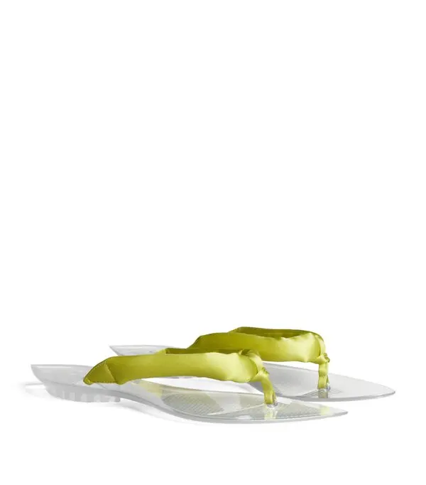 Alaïa Invisible Thong Flip Flops - Yellow