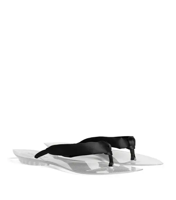 Alaïa Invisible Thong Flip Flops - Clear