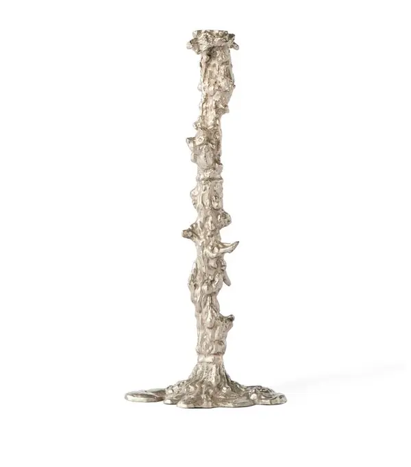 POLSPOTTEN Xxl Drip Candle Holder - Silver