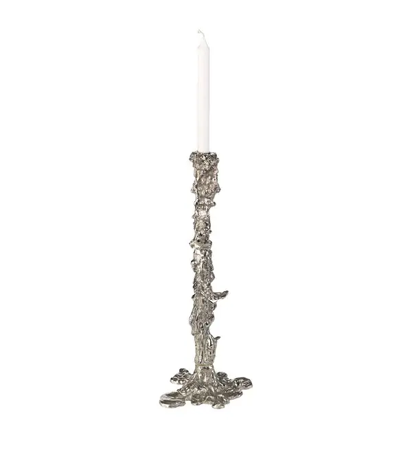 POLSPOTTEN Xxl Drip Candle Holder - Silver