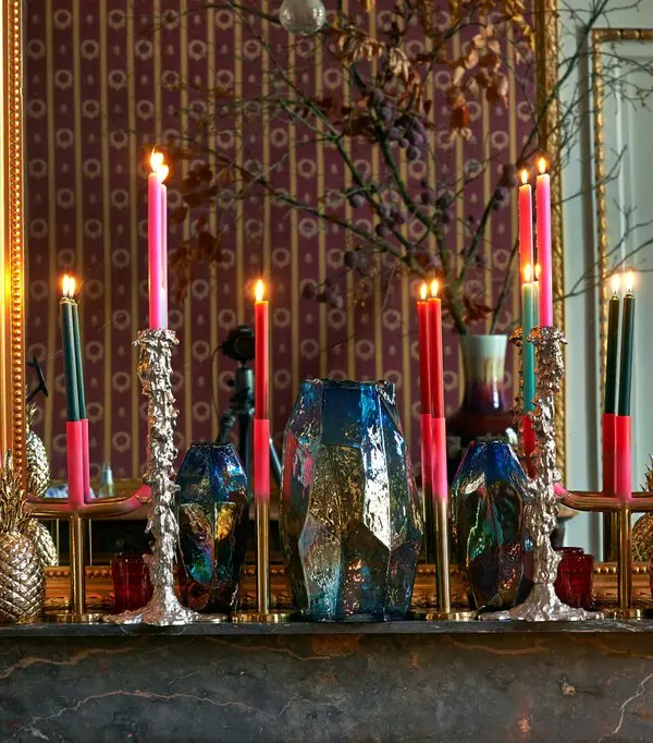 POLSPOTTEN Xxl Drip Candle Holder - Silver