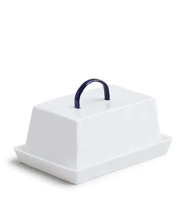 FELDSPAR Fine Bone China Cobalt Butter Dish - Blue
