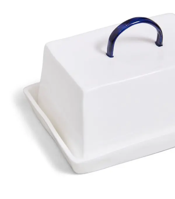 FELDSPAR Fine Bone China Cobalt Butter Dish