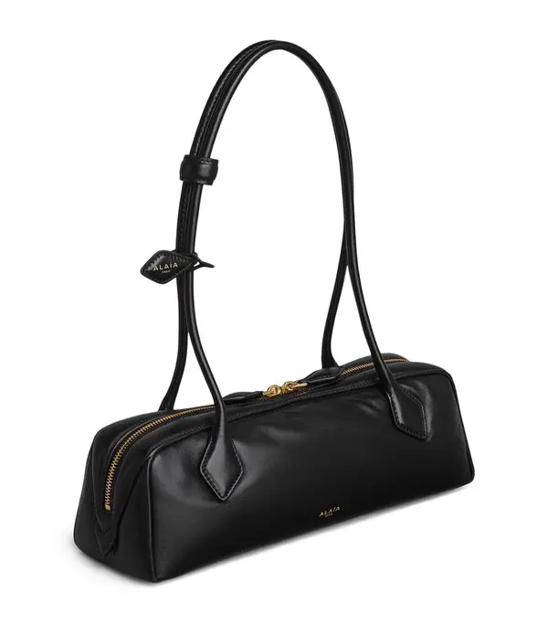 Alaïa Medium Lambskin Le Teckel Shoulder Bag - Black